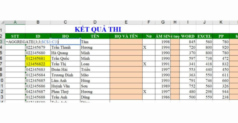 Tổng hợp 15 hàm excel nâng cao cho dân văn phòng chuẩn 2026